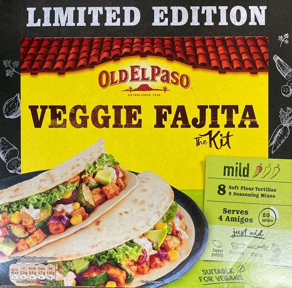 Old El Paso Veggie Fajita Kit 376g Rrp £3 Clearance Xl £1 Clearance Approved Food And Drink And More